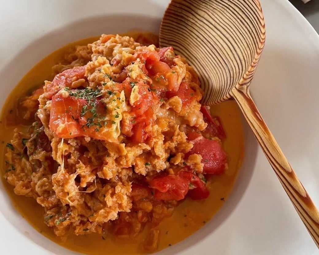 【超簡単‼︎大豆ミートレシピ】とろ〜り濃厚トマチーズ炒め – Soycle / ソイクル